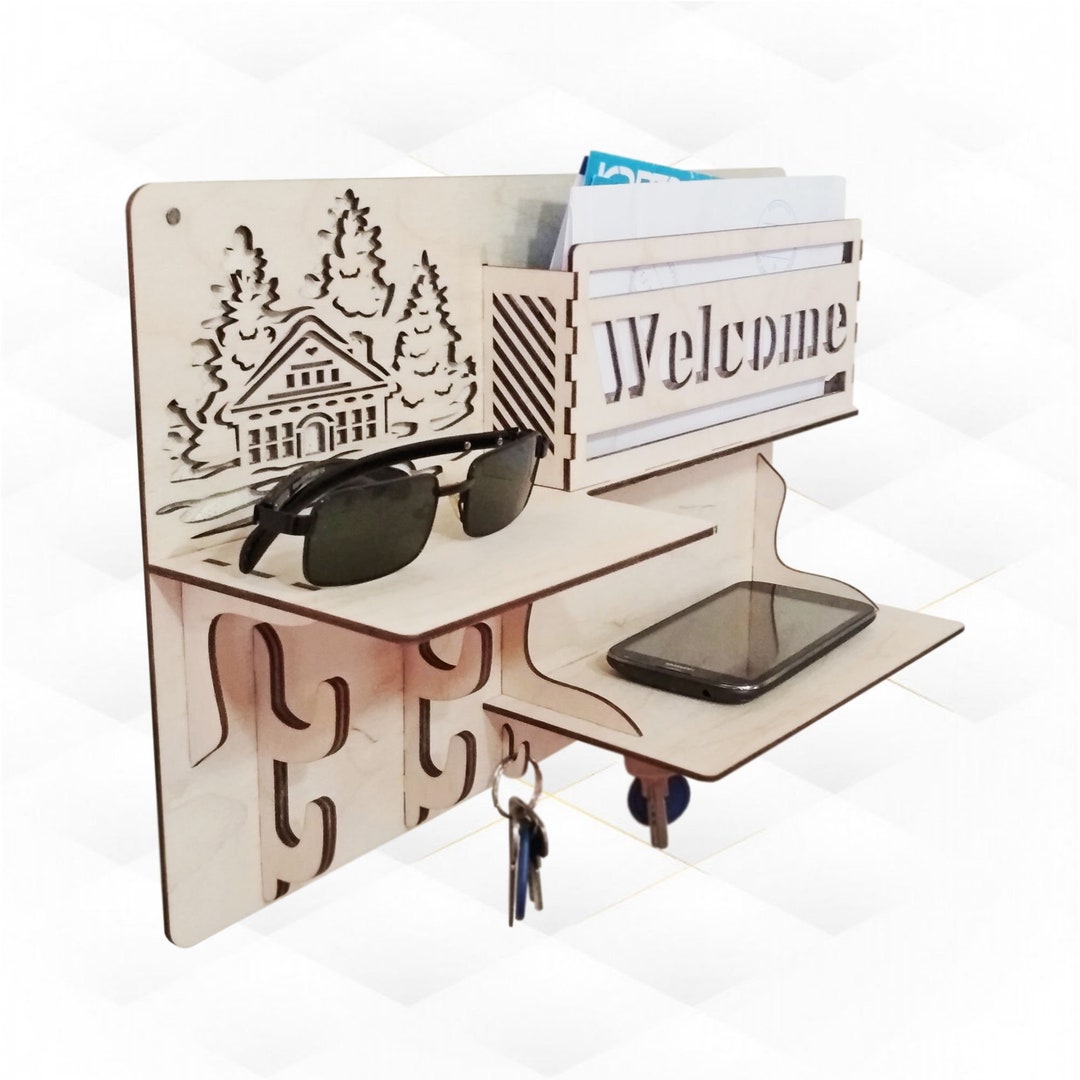 Wall Shelf Holder Laser Cutting Design. Laser Cut Drawing. - Etsy