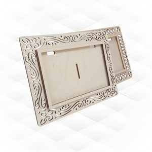 Picture Frame 2 Pattern, Laser Cut Design, Greeting Decor. Drawing ...