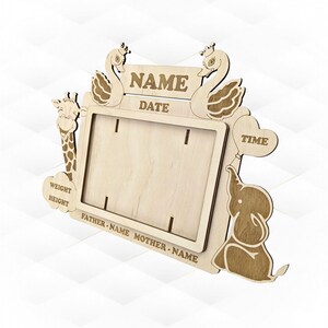 Picture Frame Baby, 4x6 Photo Holder Design for Laser Cutting. Ready ...