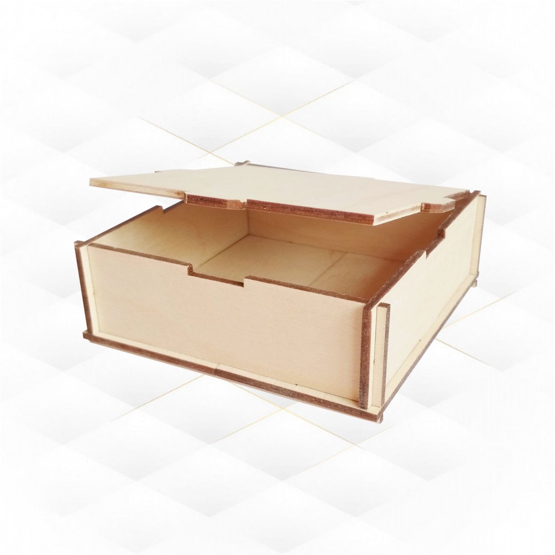 Gift Box, Without Glue, Laser Cutting Design. Laser Cut Pattern, Table ...