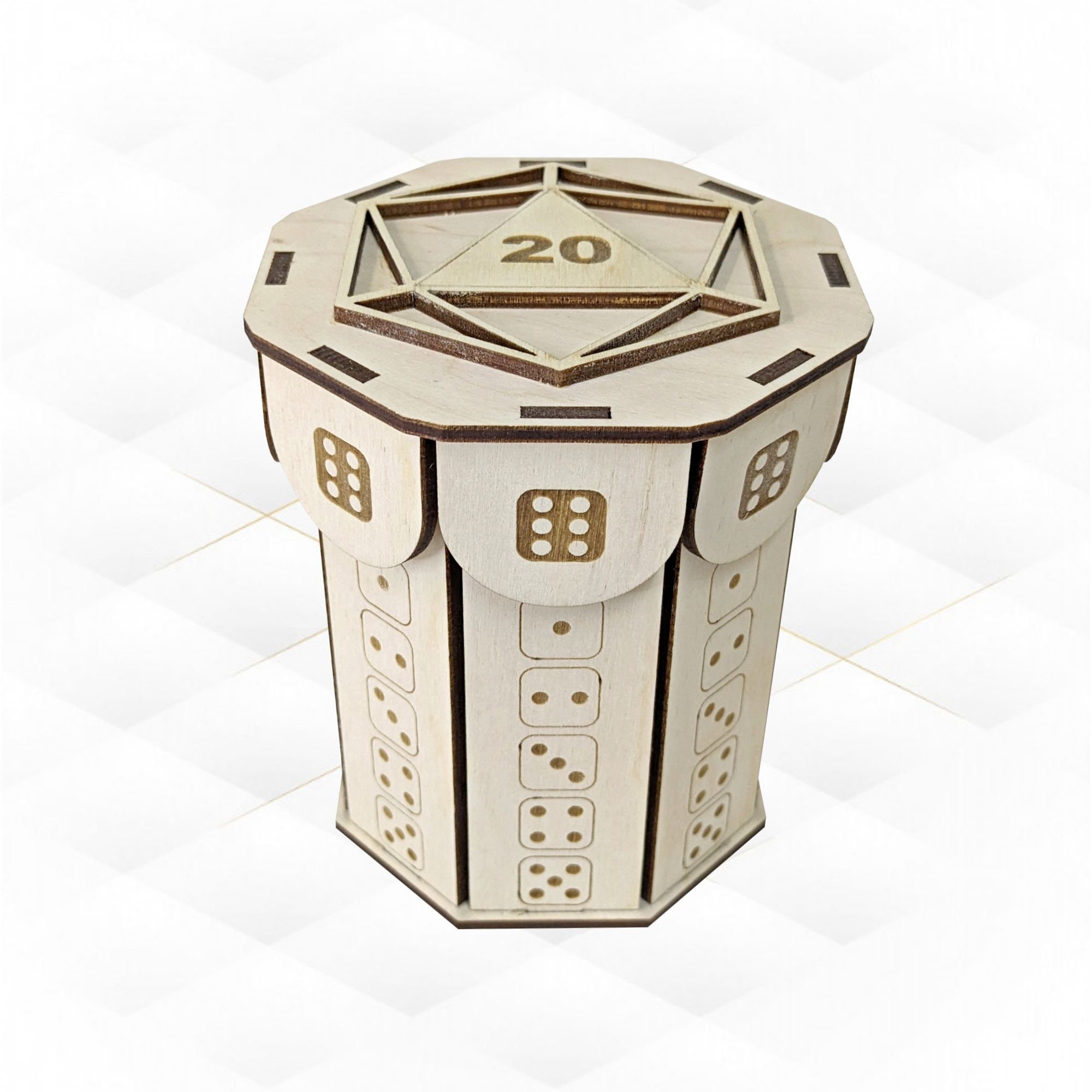 Dice Set Game Laser Cut Template, SVG DXF Vector Pattern, Laser Cutting ...