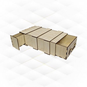 Slider Gift Box With Secret Compartment, Laser Cutting Design. Laser ...