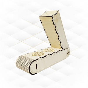 Unique Box Case for Glasses, Laser Cutting Drawing. Design for Laser ...