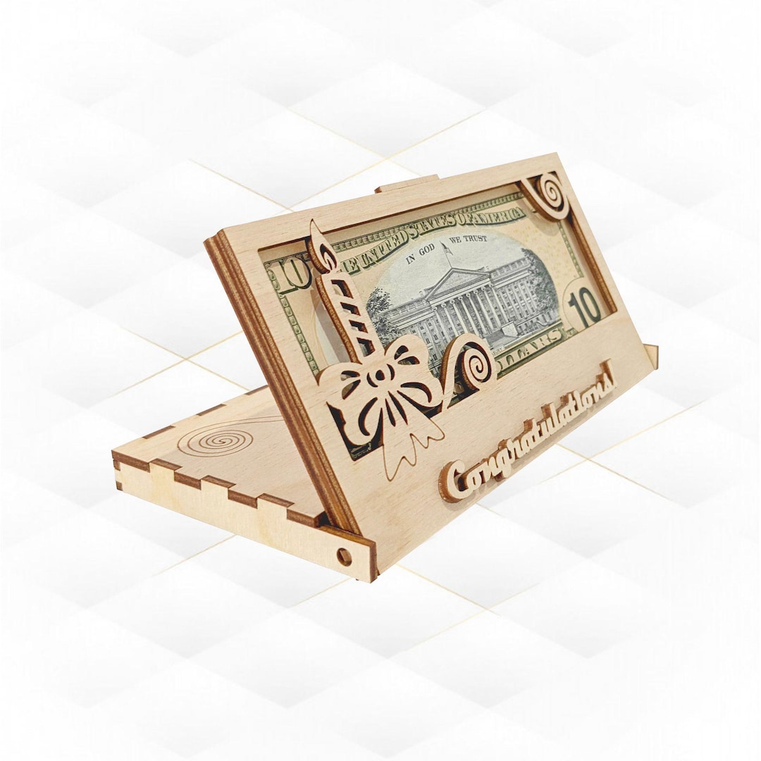 Candle Money Holder Laser Cut Design, Gift Box Case, Laser Cutting SVG ...