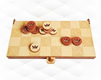 Laser Cut Checkers - Etsy UK
