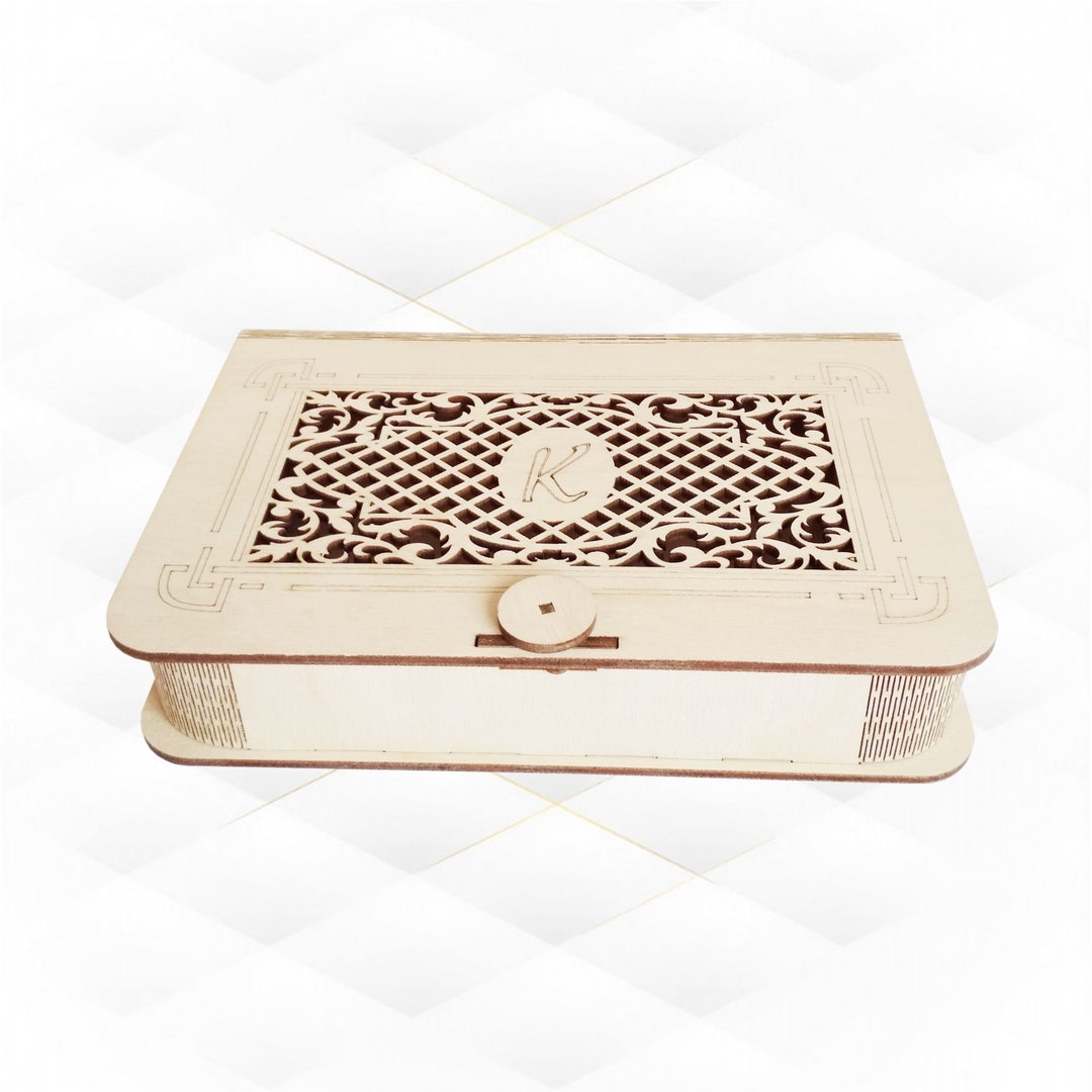 Gift Jewelry Box, Svg Dxf Files, Design Laser Cut. Laser Cutting Plan ...