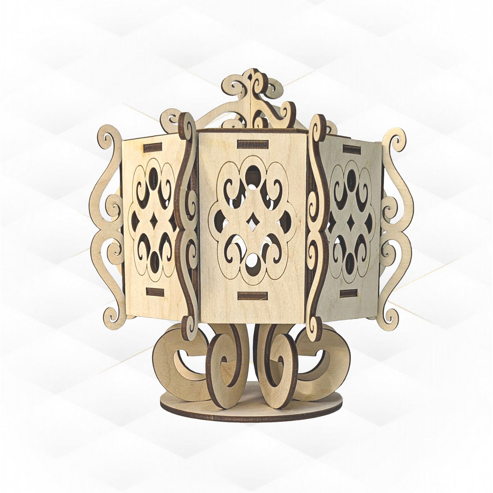 Jewelry Box Laser Cut SVG DXF Design: Octagonal Gift Box Template ...