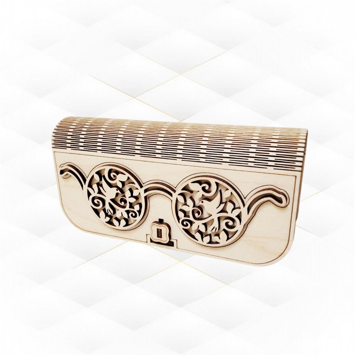 Case Box for Glasses Laser Cut Design. Laser Vector Files. - Etsy
