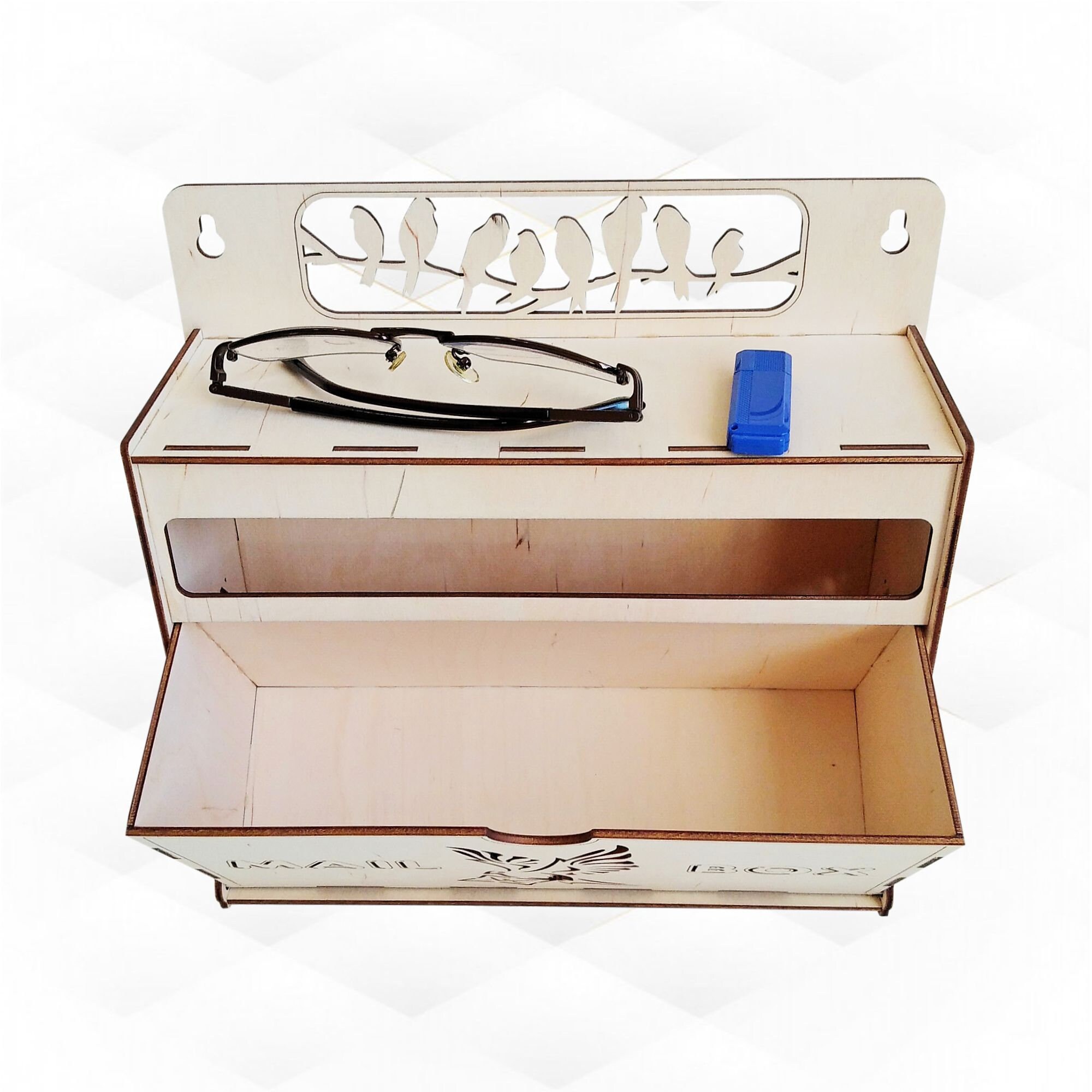 Bird Mailbox Laser Cut Design, Post Box SVG DXF Template, Laser Cutting ...