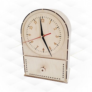 Gift Clock Table Top, Laser Cutting Design. Laser Cut File, Svg Dxf ...