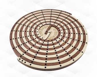 Laser Cut Cribbage Board Svg - Etsy