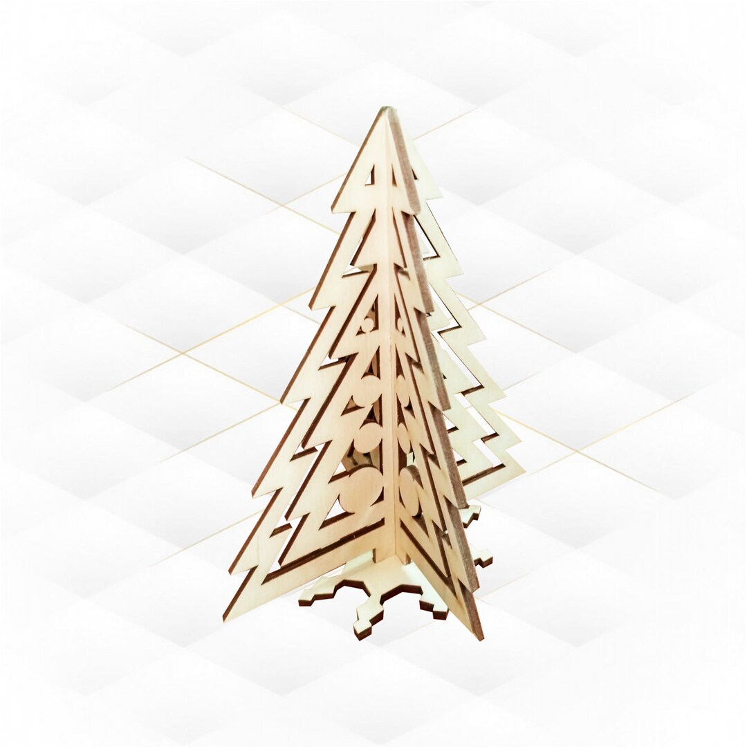 Gift Christmas Tree, Laser Cut Design, Svg Dxf Files. Laser Cutting ...