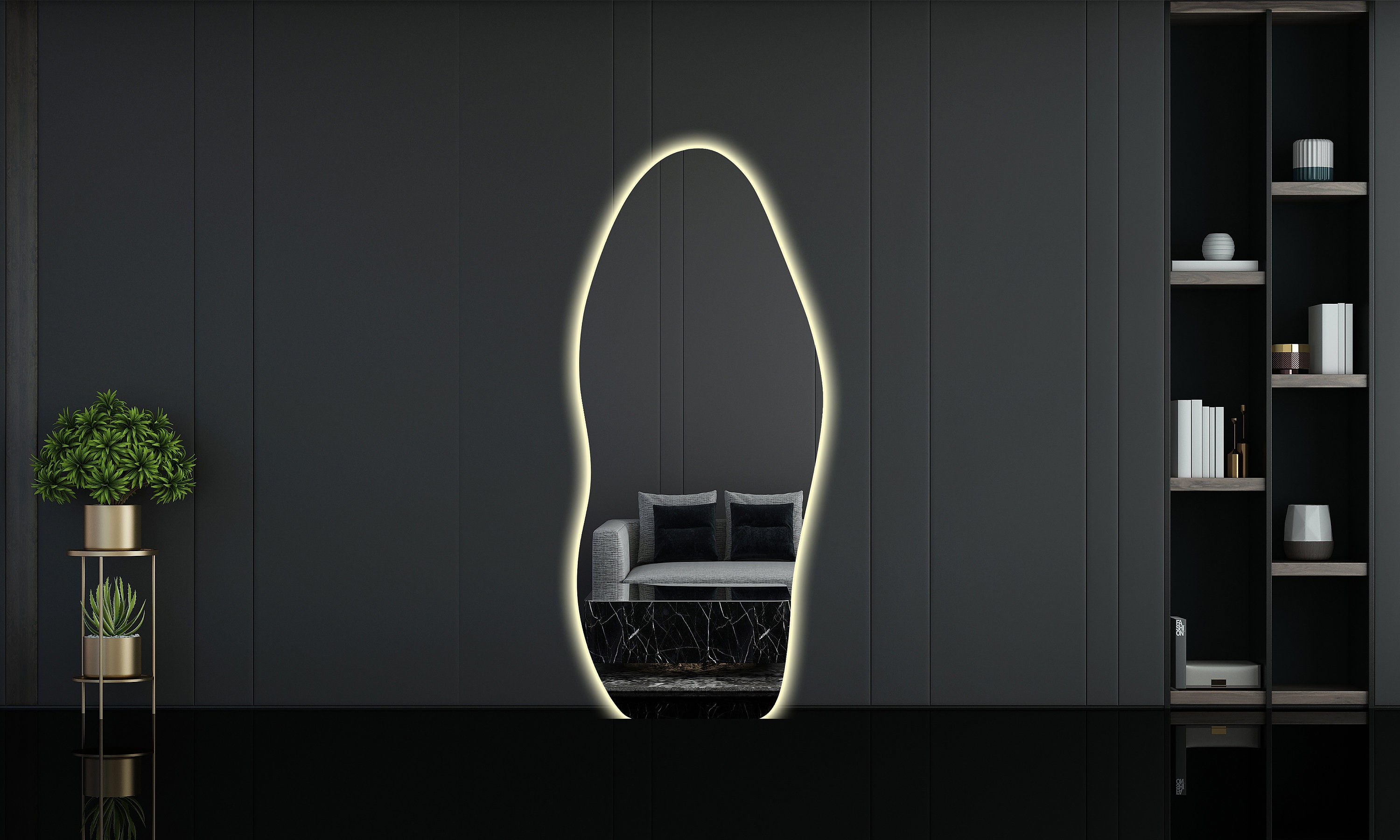 Bathroom Led Mirror / Cloud Led Mirror / Decorative Mirro / Led Wall ...