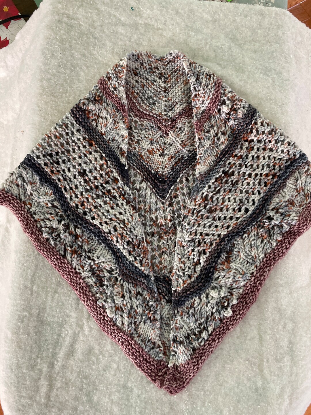 Small Hand Knit Shawl - Etsy