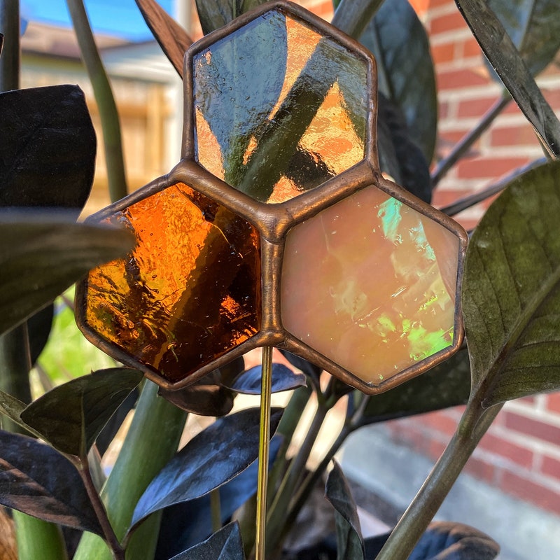 Stained Glass Plant Stake - Etsy