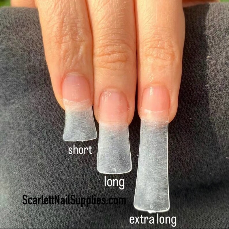 XL Duck Feet Half Cover Non C-curve Nail Tips - Etsy