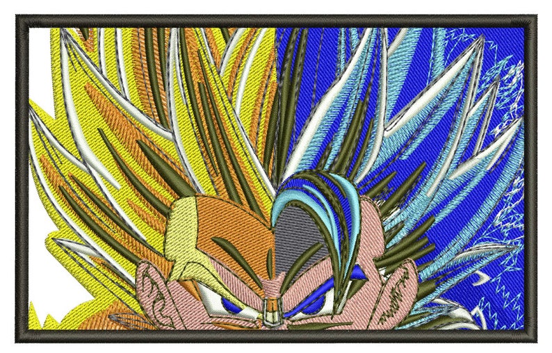 Goku Inspired Anime Embroidery File for Left Chest - Dragon Ball Z ...