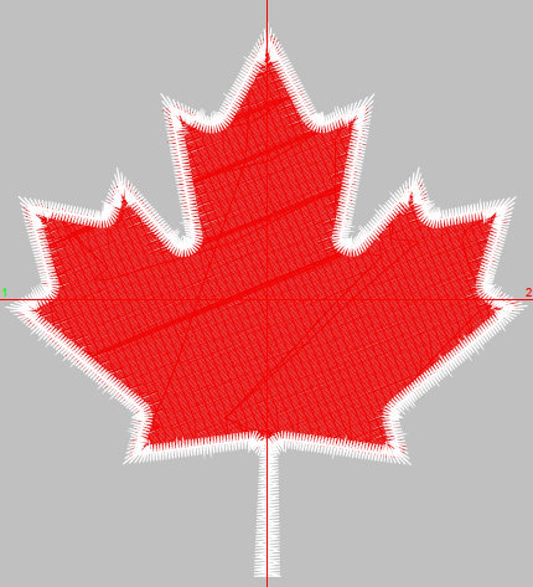 Maple Leaf DST and PES Embroidery File Canada Day Canadian Company ...