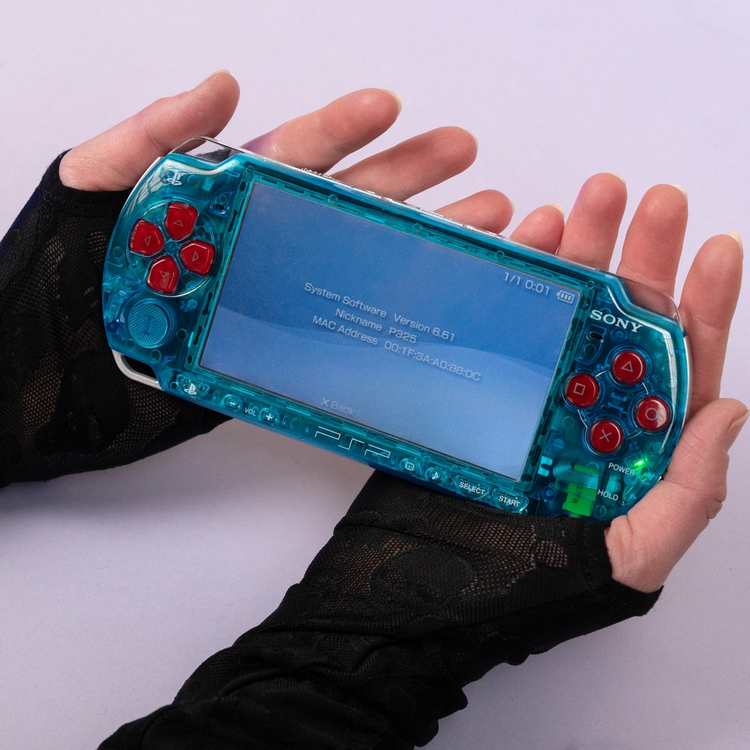 PSP 2000 Portable Clear Cyan Housing - Etsy