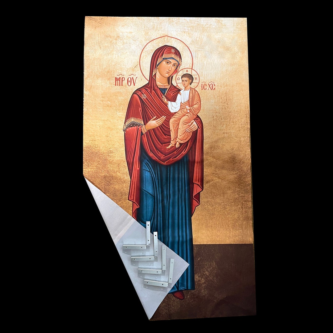 Printed Fabric Orthodox Catholic Christian Icon Wall Art EXTRA LARGE ...