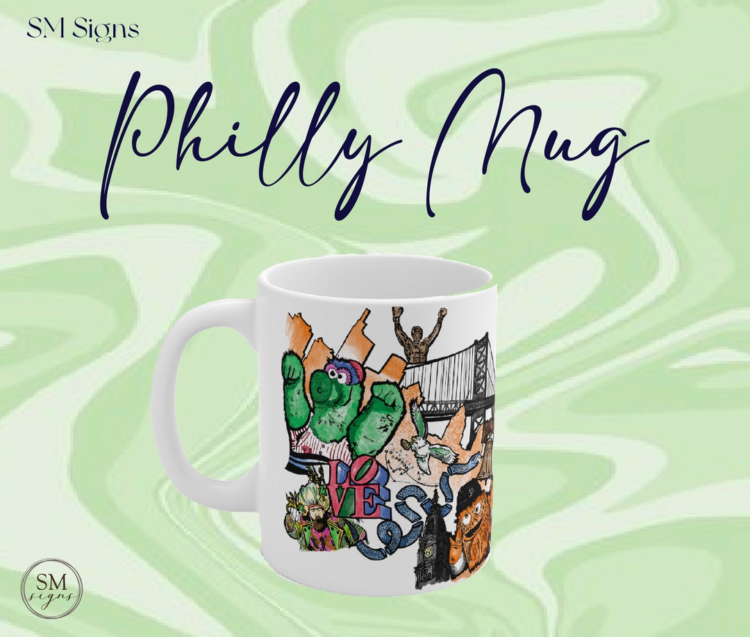 Philadelphia Ceramic Mug 11oz | Philly Sports Gift | Philadelphia Mug ...