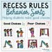 Recess Rules: Playground Behavior Sort | Rules and Expectations ...