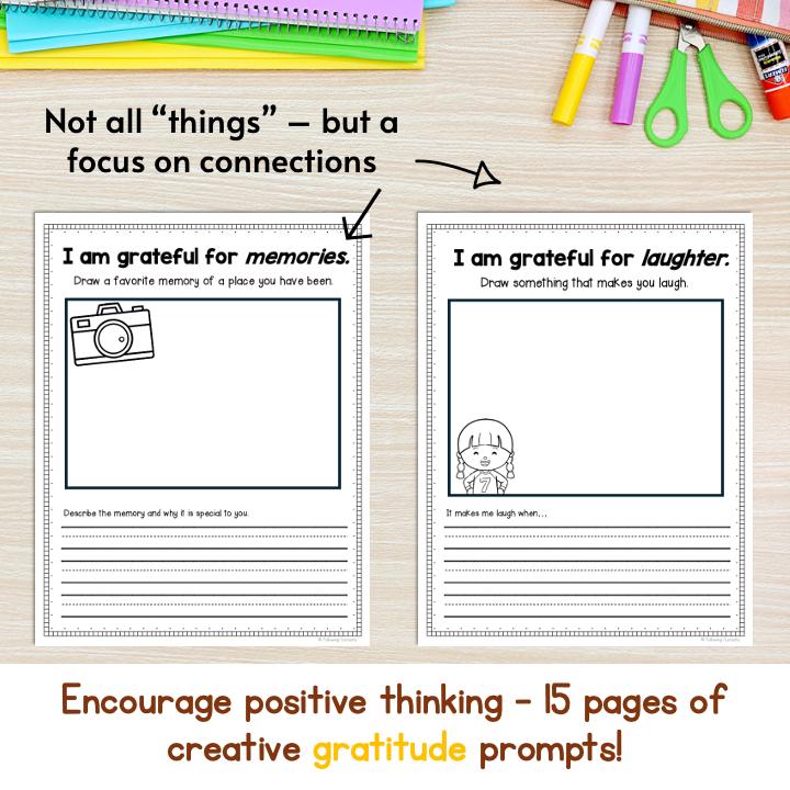 Gratitude Journal for Kids | Printable Thanksgiving Gratitude Activity ...