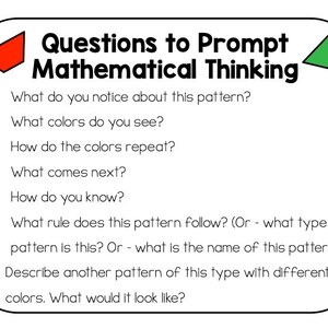 Repeating Pattern Task Cards With Pattern Blocks - Etsy