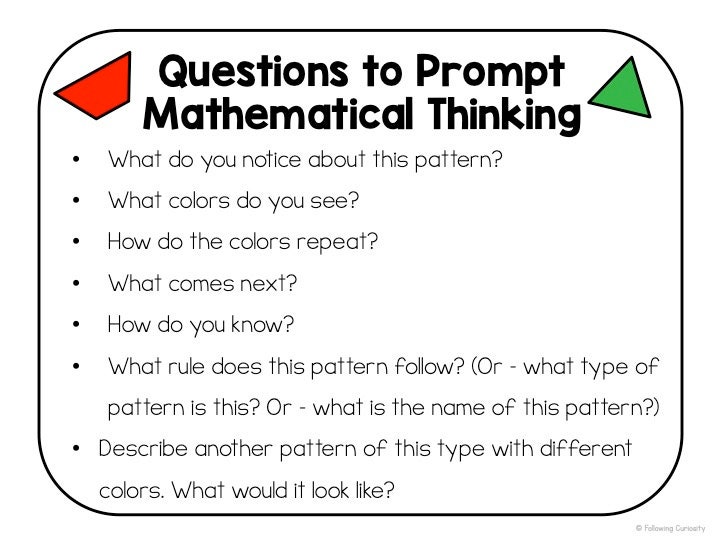 Repeating Pattern Task Cards With Pattern Blocks - Etsy