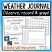 Weather Observation Journal: Observe, Record, and Graph | Kindergarten ...
