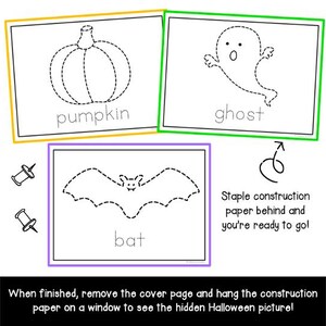 Halloween Pin Poking Fine Motor Center | Halloween Fall Party Activity ...