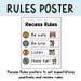 Recess Rules: Playground Behavior Sort | Rules and Expectations ...
