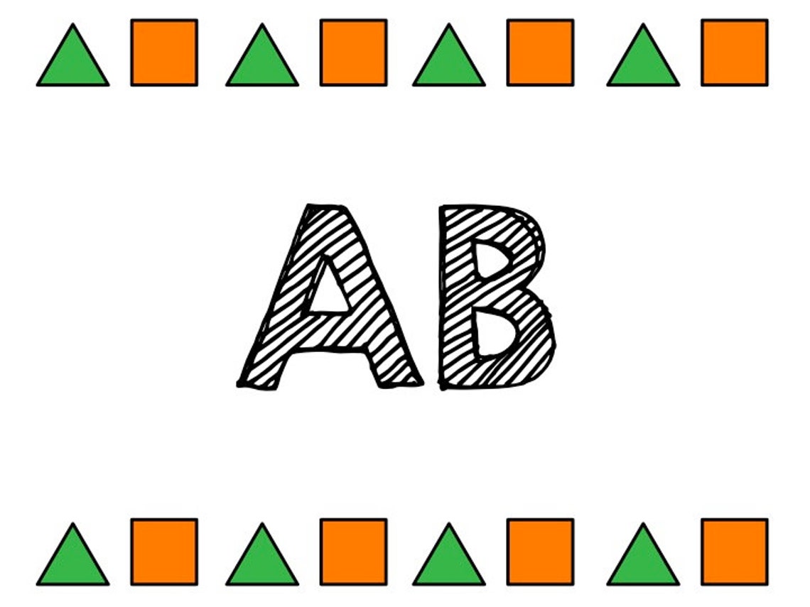 Repeating Pattern Task Cards With Pattern Blocks - Etsy