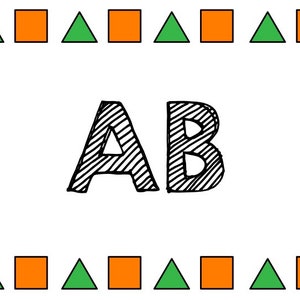 Repeating Pattern Task Cards With Pattern Blocks - Etsy