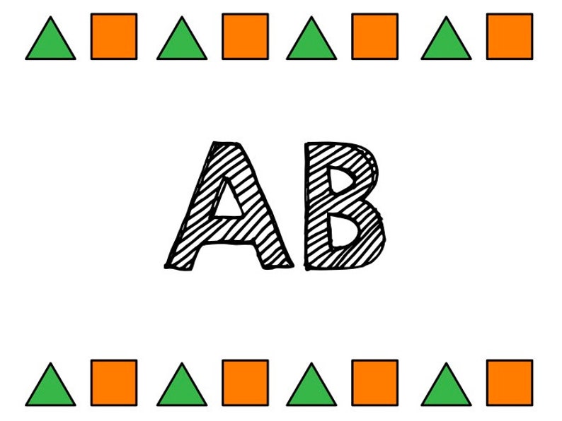 Repeating Pattern Task Cards With Pattern Blocks - Etsy