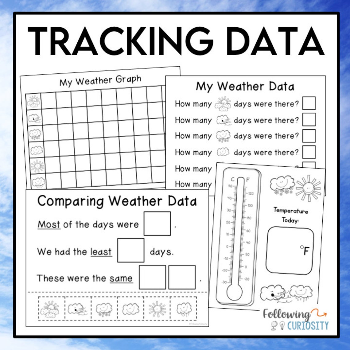 Weather Observation Journal: Observe, Record, and Graph | Kindergarten ...