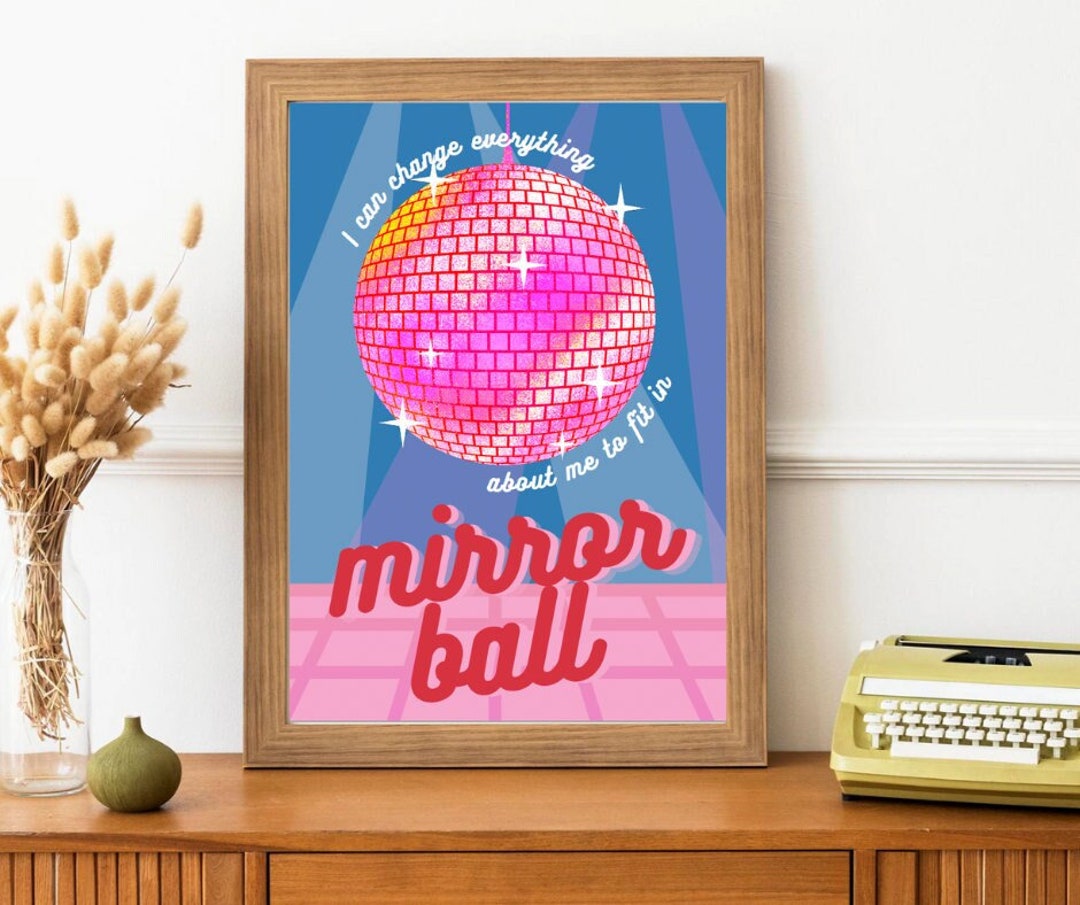 Taylor Swift Poster, Mirrorball, Swiftie, Digital Print, Taylor Merch ...