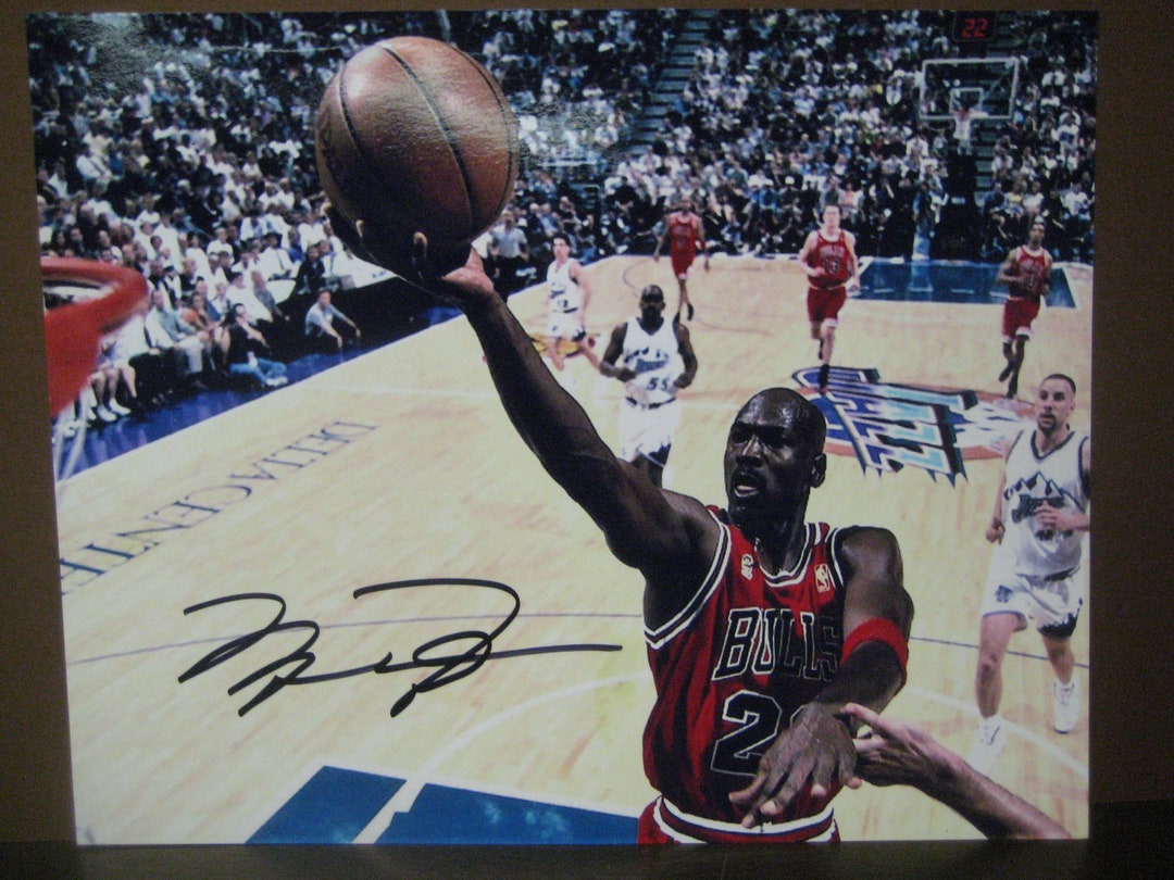 Michael Jordan Chicago Bulls Hand Signed Full Color 8x10 Photo - Etsy