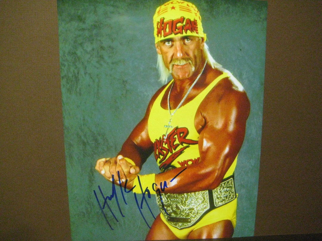 HULKAMANIA Hulk Hogan Hand Signed 8 X 10 Wrestling Photo W/coa - Etsy