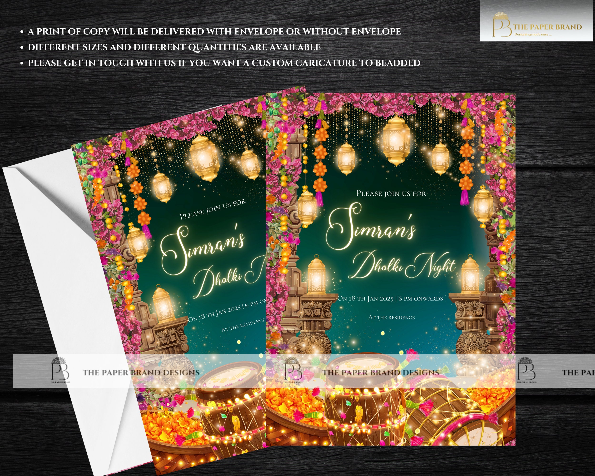 Dholki Invites for Dholki Night Signboard in Dholki Welcome Boards in ...