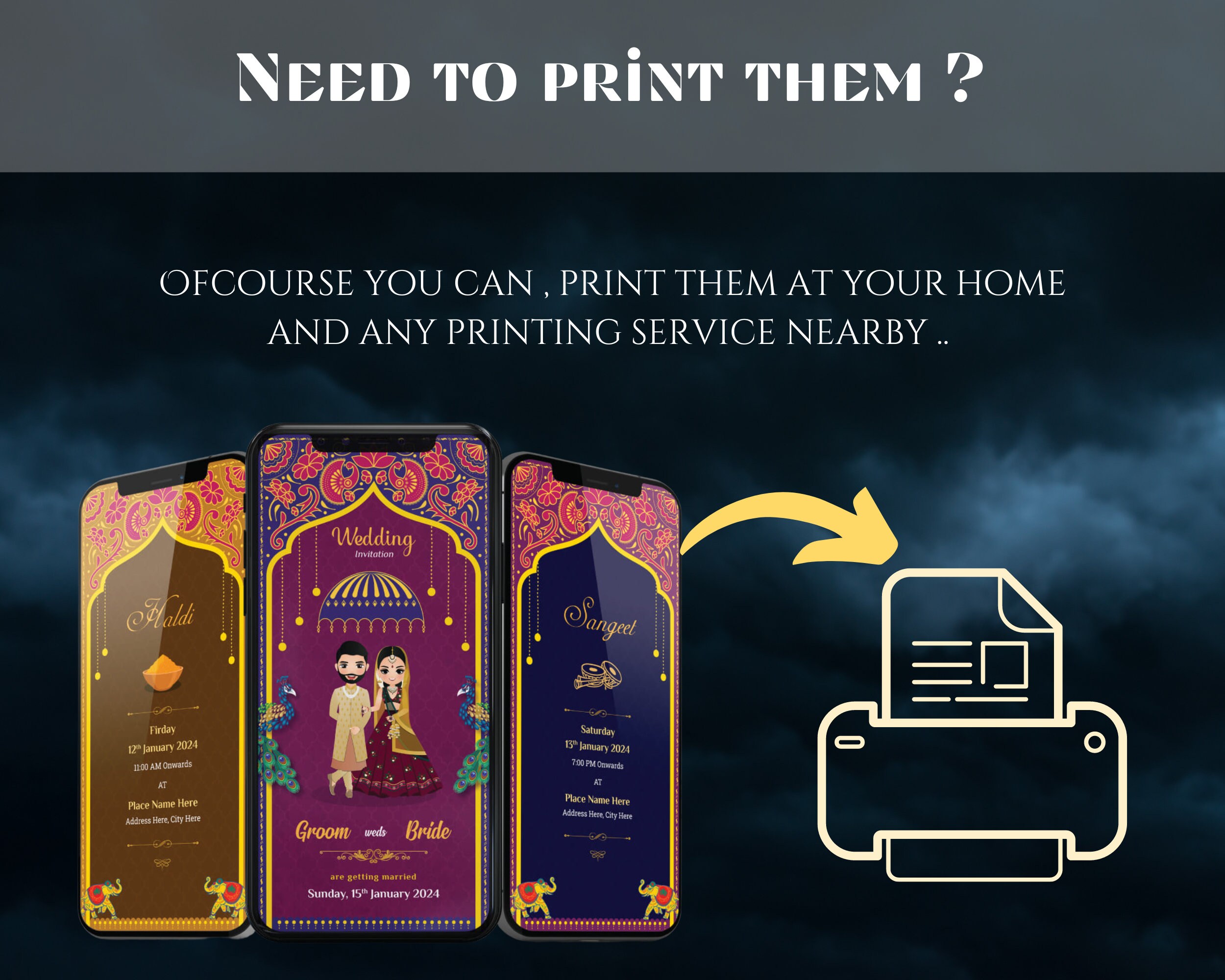 Indian Wedding Invites & Wedding Reception,sangeet Invite ,indian Save ...