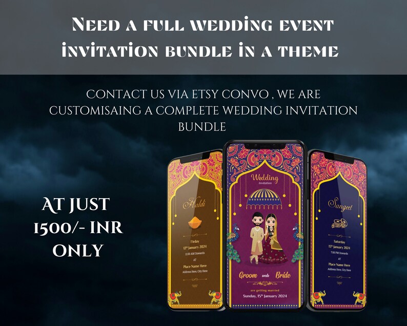 Mehendi Invites & Pithi Invites haldi Party Invites Mehndi - Etsy