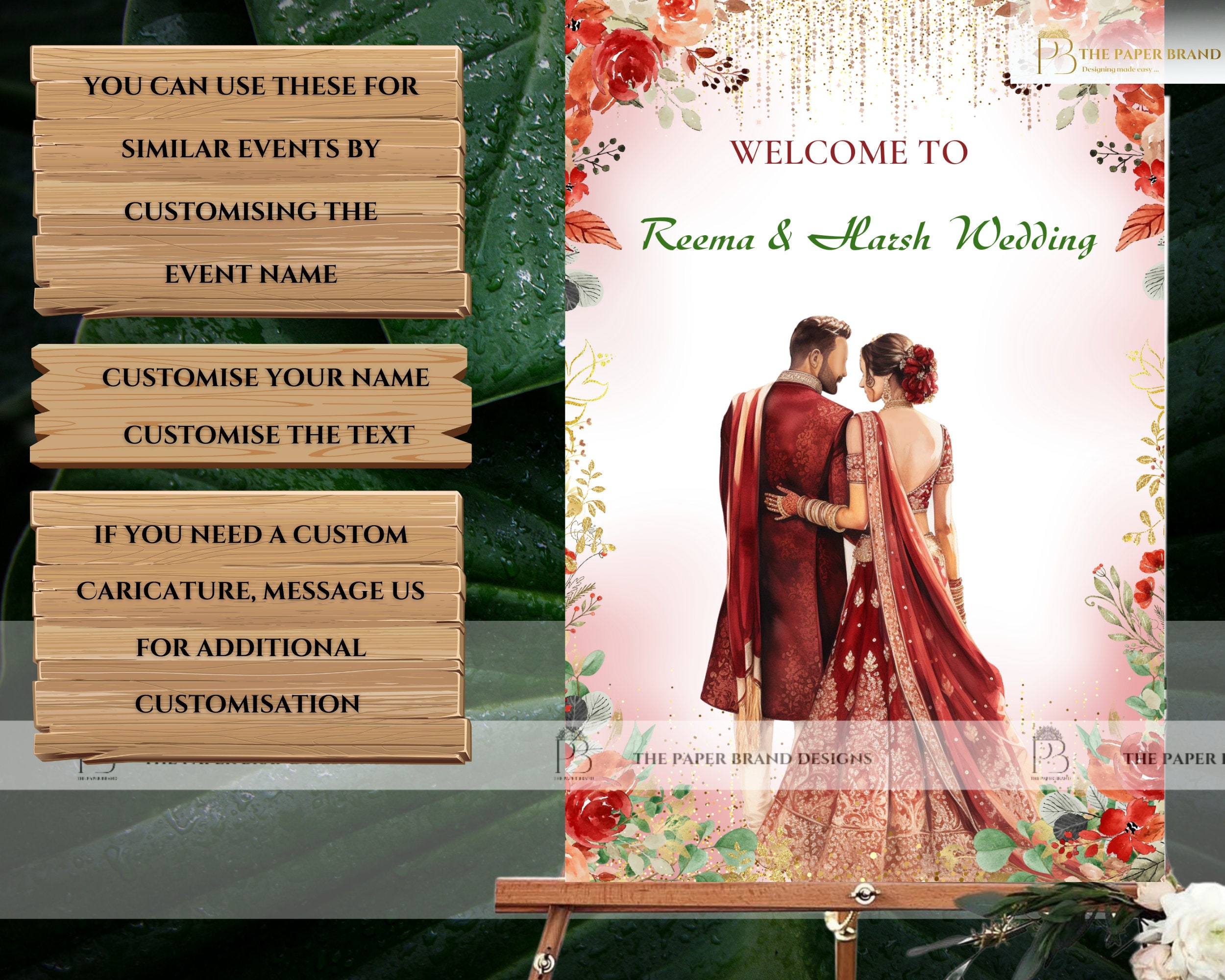 Indian Wedding Welcome Signs,indian Wedding Posters&welcome Board as ...