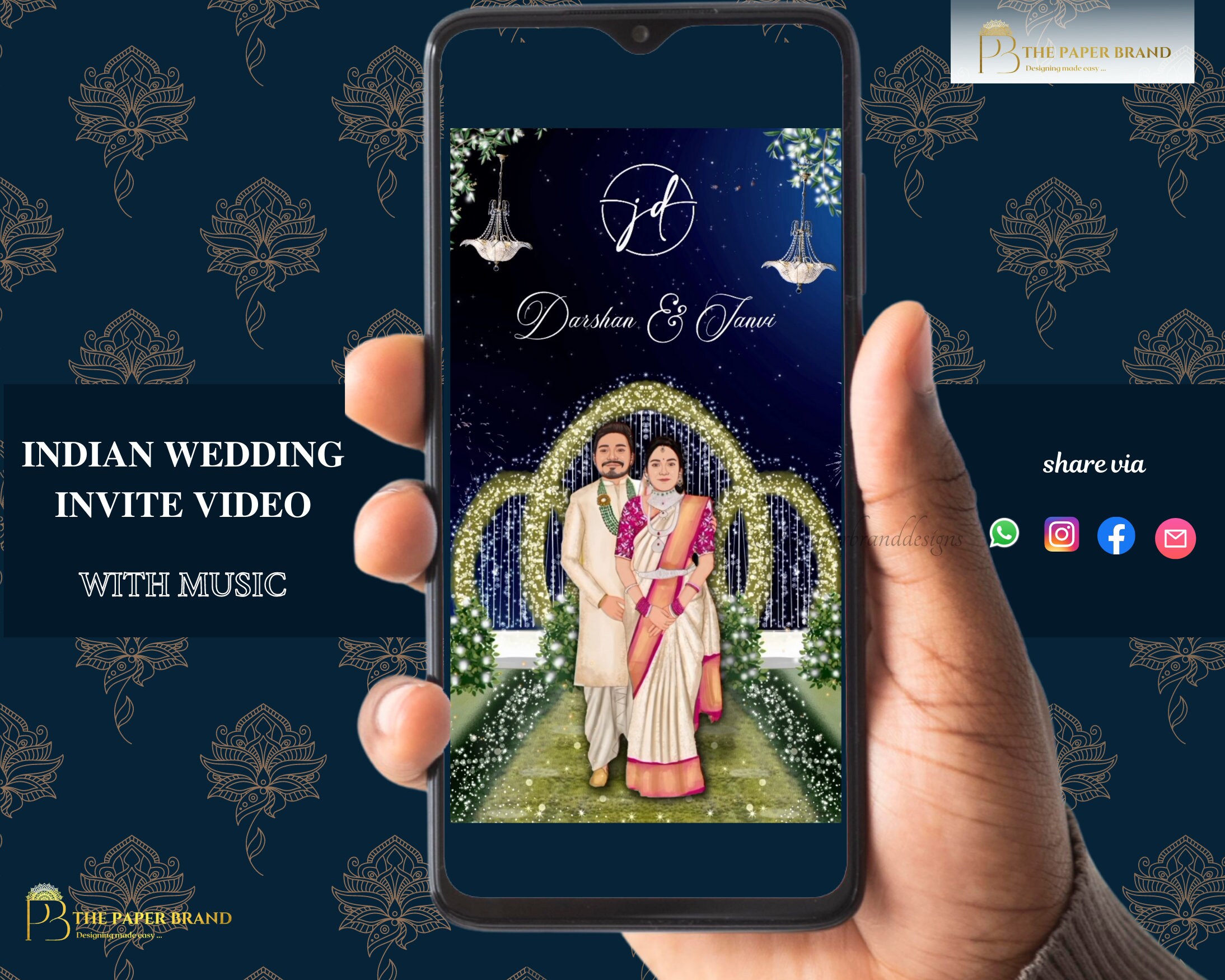 Indian Wedding Invitation Video ,indian Animated Invite,indian Invite ...