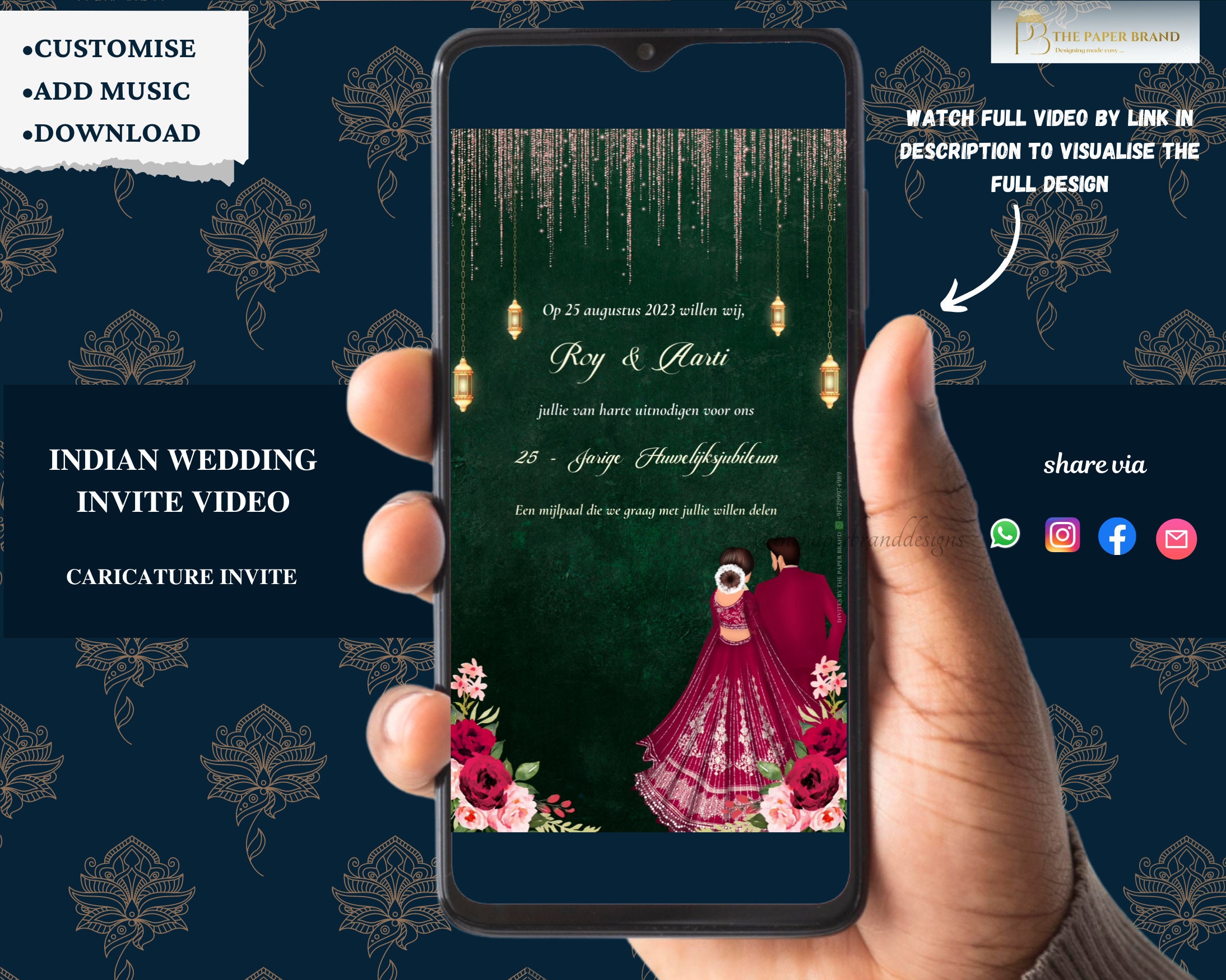 Indian Wedding Invitation Video ,indian Animated Invite,indian Invite ...