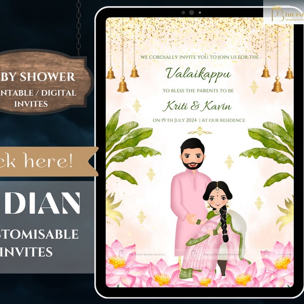 Godh Bharai Invitation Card - Etsy