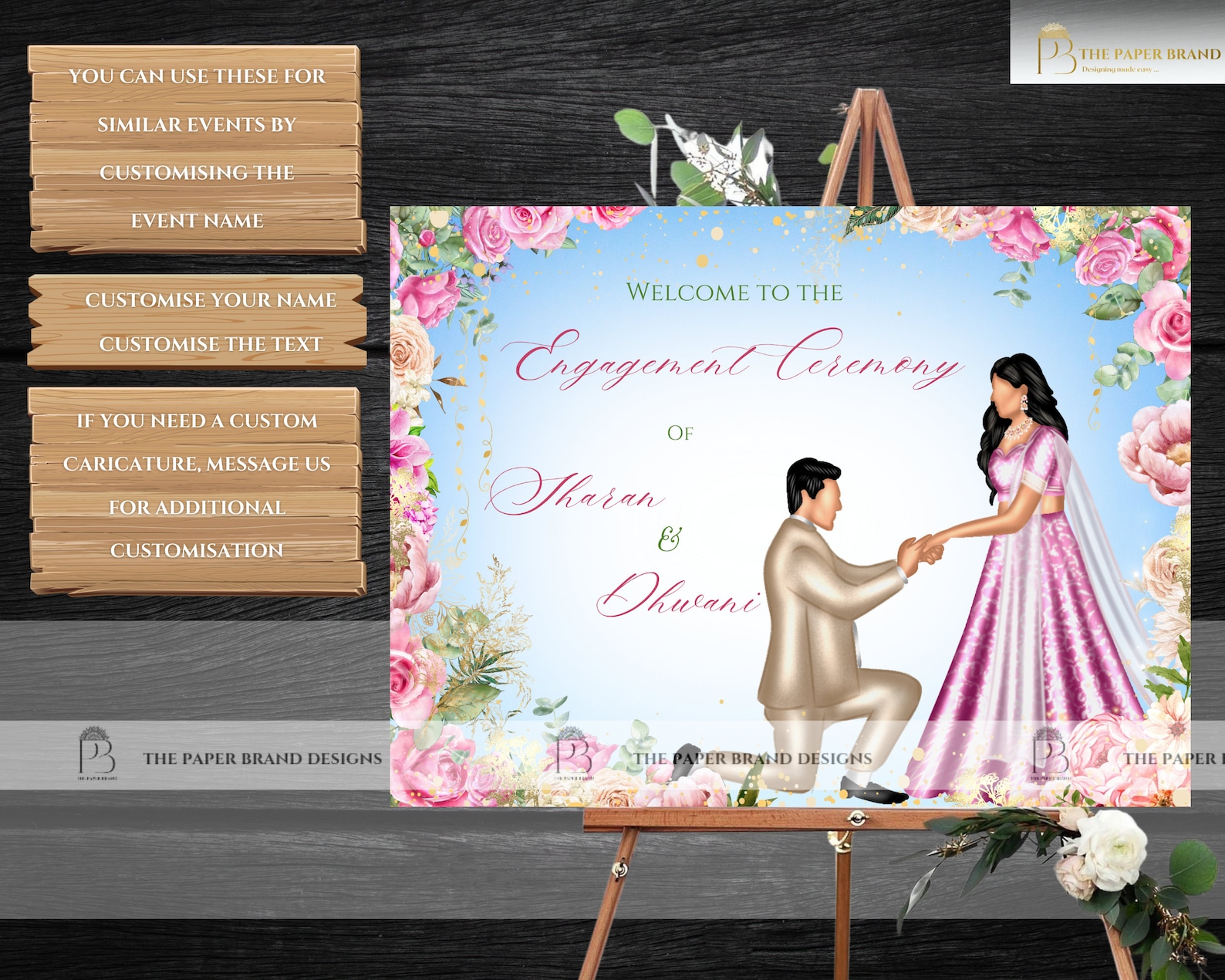 Indian Engagement Welcome Signs, Sagai Posters to Roka Welcome Board as ...