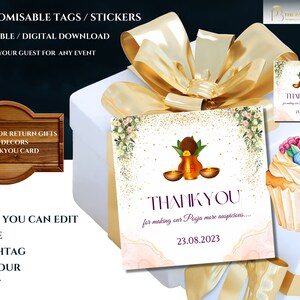 Indian Favor Tags,indian Return Gift Tags , Food Cards, Wedding ...