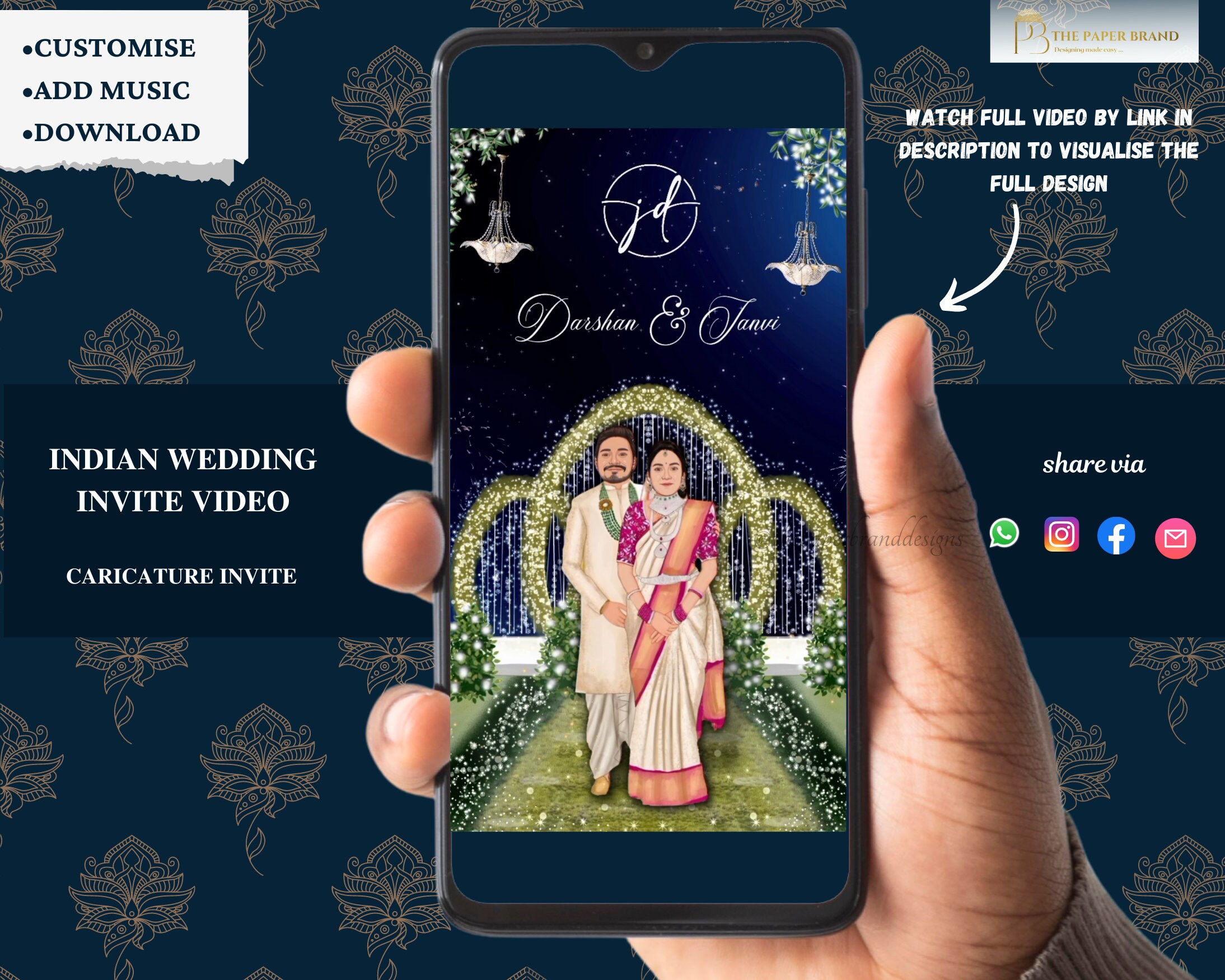 Indian Wedding Invitation Video ,indian Animated Invite,indian Invite ...