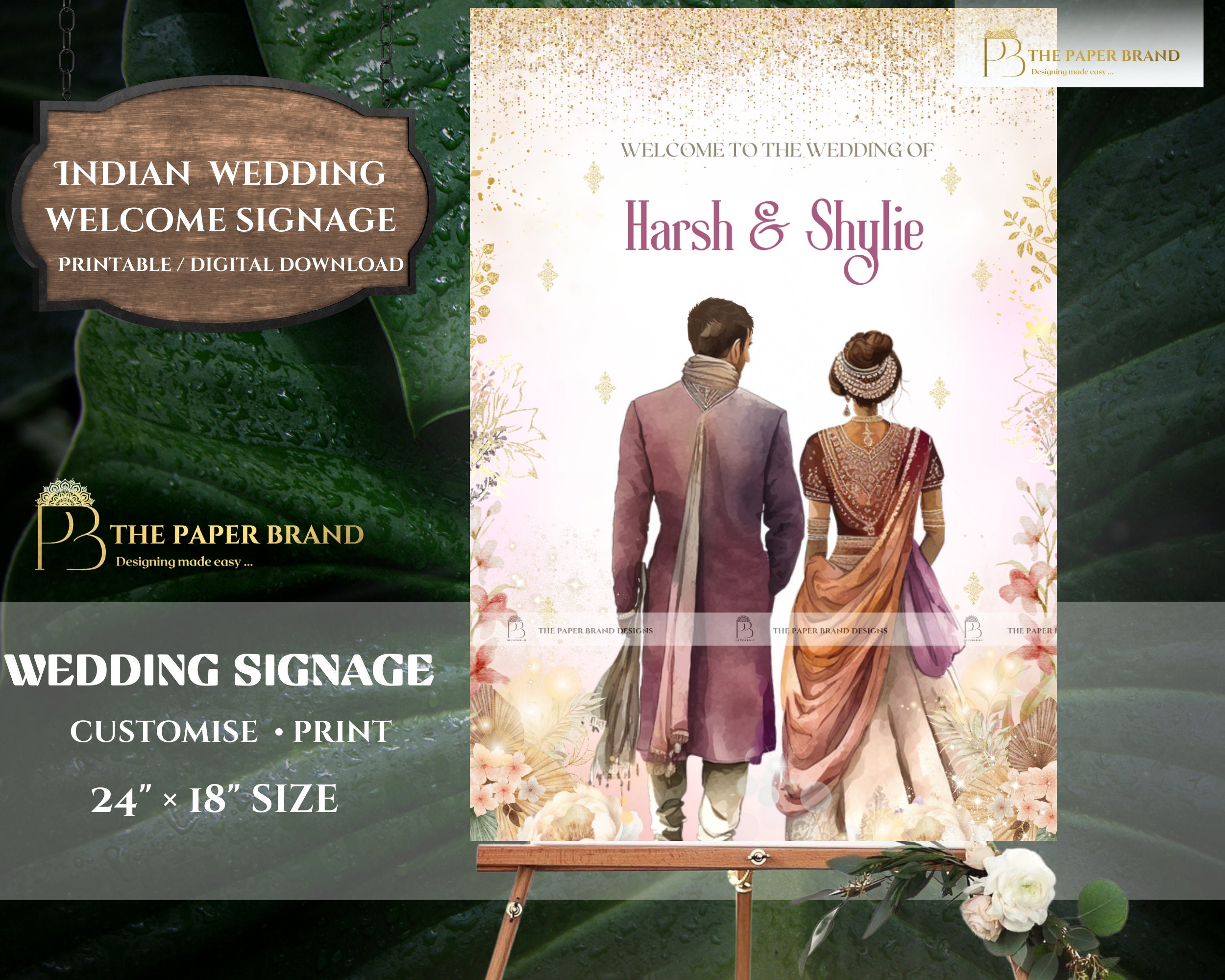Indian Wedding Welcome Signsindian Wedding Posters&welcome - Etsy